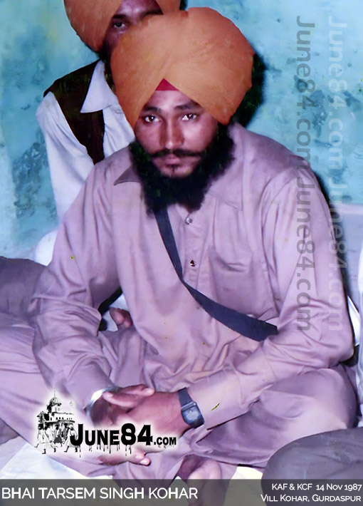 Shaheed Bhai Tarsem Singh Kohar - June84.com