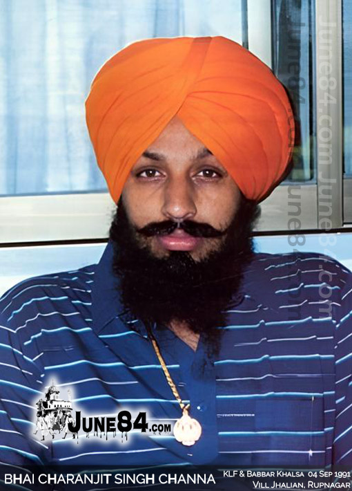 Shaheed Bhai Charanjit Singh Channa Jhallian - June84.com